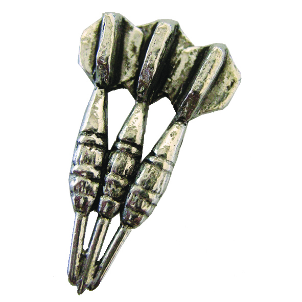 Pewter Pin Badge Darts | Music Gifts