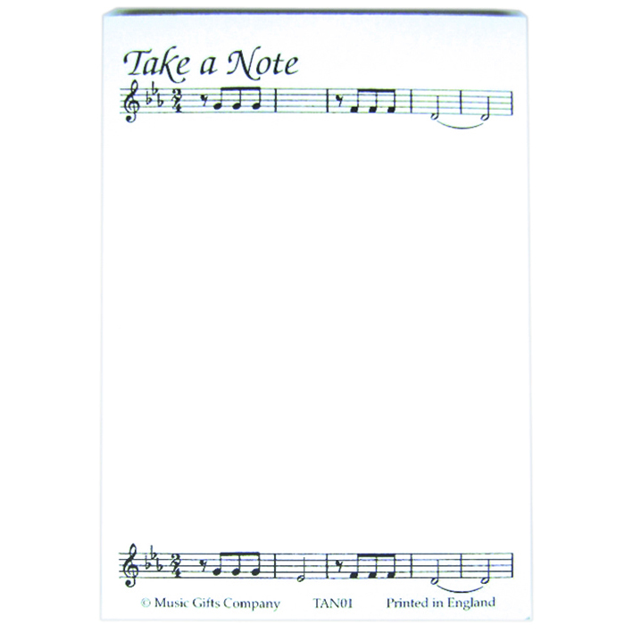 Take A Note Notepad | Music Gifts
